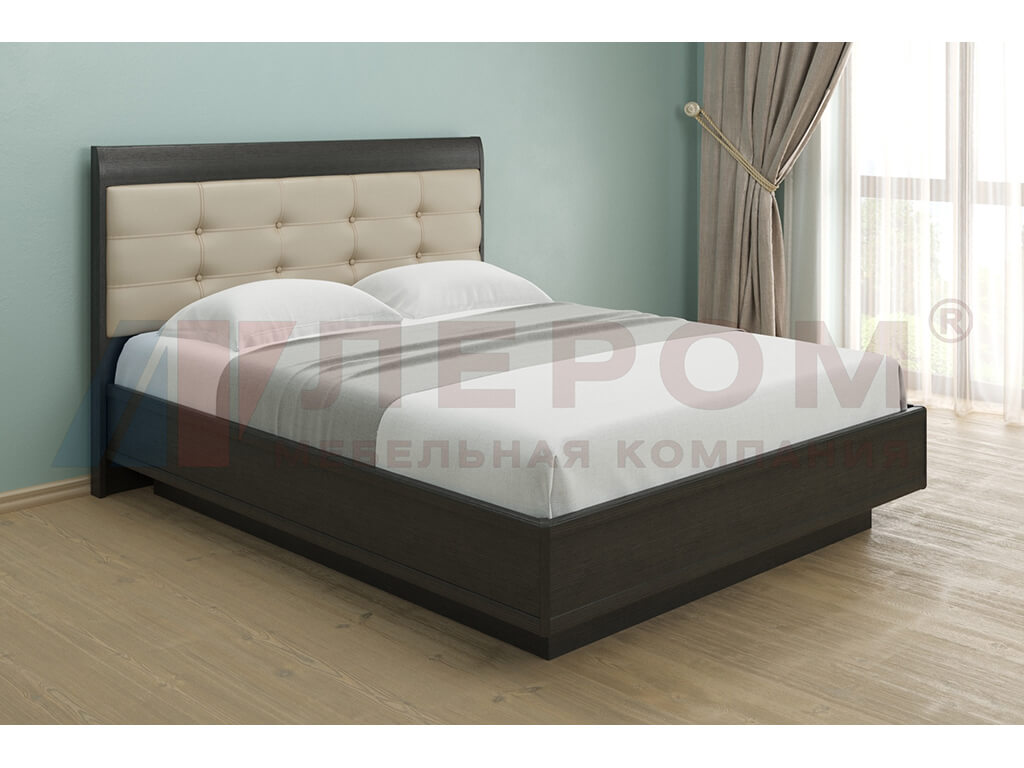 Кровать с мягким изголовьем КР-1054 1800х2000 Дуб Венге купить в ...