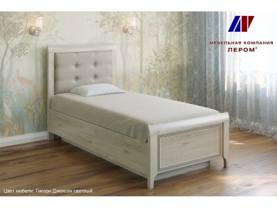 Кровать с мягким изголовьем КР-1035 900х1900 Снежный Ясень купить в ...